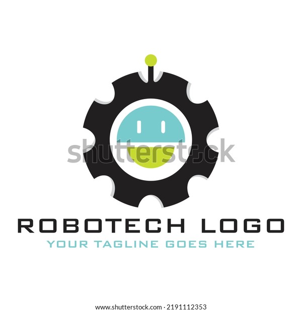 Abstract Robotech Logo Design Template Stock Vector (Royalty Free ...