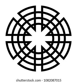 Black Sun Sonnenrad Symbol Sun Wheel: Vector có sẵn (miễn phí bản quyền ...