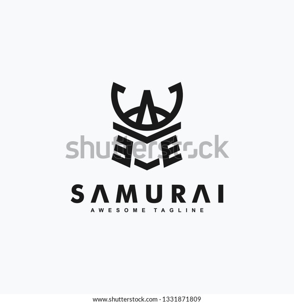 Abstract Samurai Art Concept Illustration Vector Stock Vector (Royalty ...