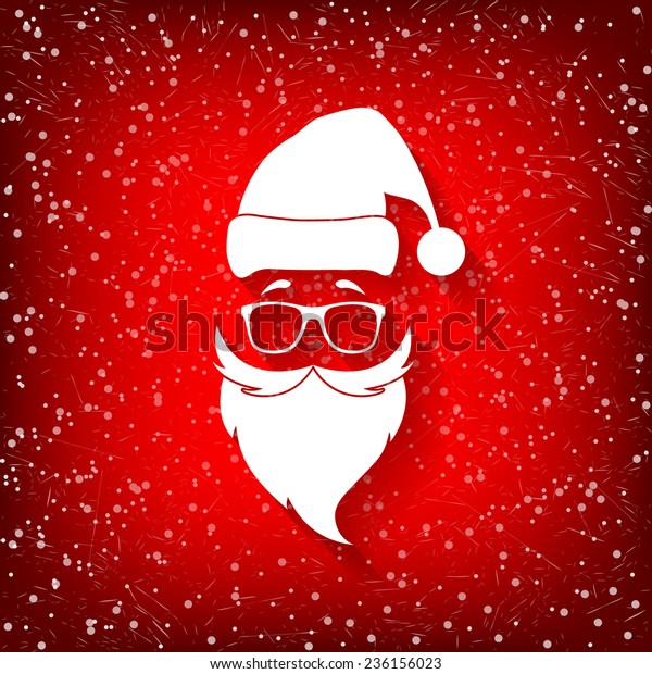 Abstract Santa Claus Glasses Vector Illustration Stock Vector (Royalty ...