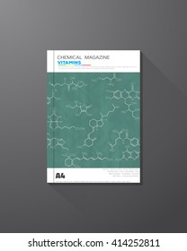 Abstract Science Chemical Vector Brochure Design Stock Vector (Royalty ...