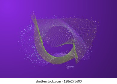 Abstract Science Purple Background Graphic Vector Stock Vector (Royalty ...