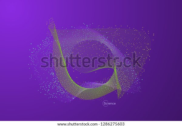 Abstract Science Purple Background Graphic Vector Stock Vector (Royalty ...