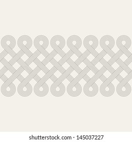 Abstract Seamless Border Vector Illustration Stock Vector (Royalty Free ...