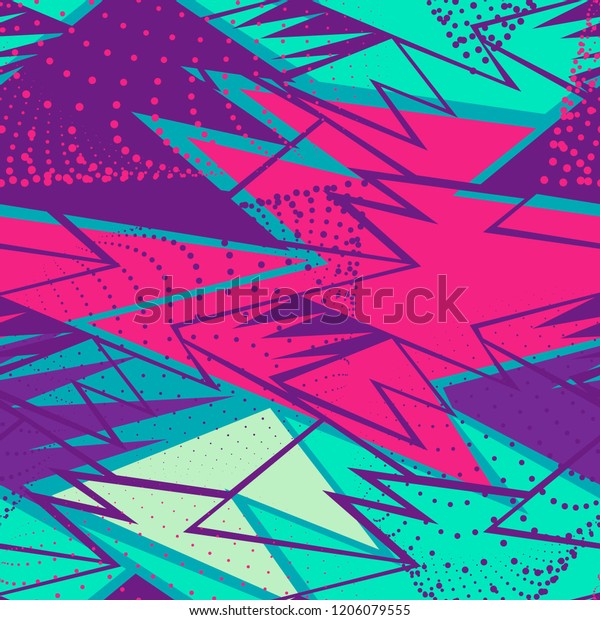Abstract seamless geometric pattern for boys, teenagers sport clothes ...