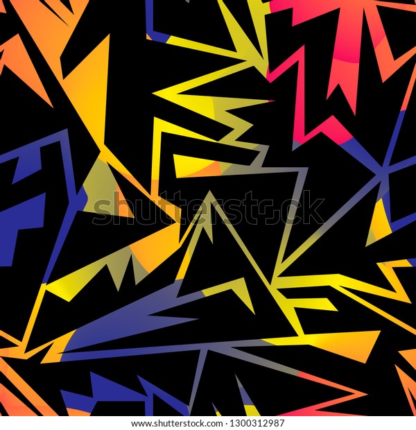 Abstract Seamless Geometric Pattern Boys Teenagers Stock Vector ...