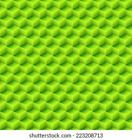 Abstract Seamless Green Cube Background Vector Stock Vector (Royalty ...