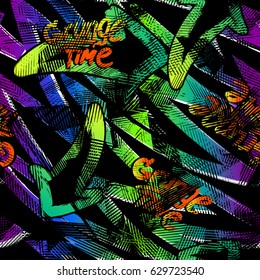 Abstract Seamless Grunge Urban Pattern Squares Stock Vector (Royalty ...