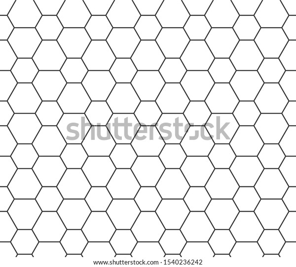 Abstract Seamless Honeycomb Pattern Black White 스톡 벡터(로열티 프리) 1540236242