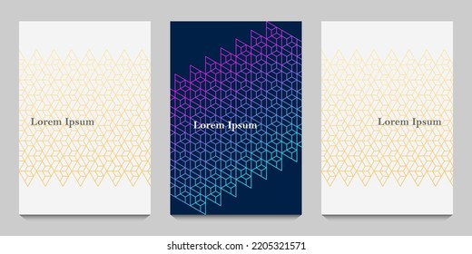 Abstract Seamless Line Triangle Geometric Texture Stock Vector (Royalty ...
