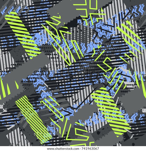 Abstract Seamless Pattern Boys Clothes Creative Stock Vector (Royalty ...