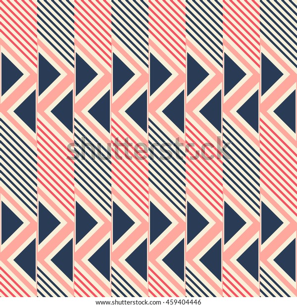 Abstract Seamless Pattern Diagonal Lines Triangles: vector de stock ...