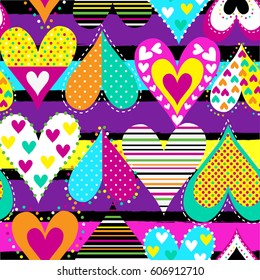 Abstract Seamless Pattern Girls Creative Vector Stock Vector (Royalty ...