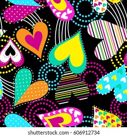Abstract Seamless Pattern Girls Creative Vector Stock Vector (Royalty ...