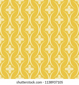 Abstract Seamless Pattern Yellow Color Wallpapers Stock Vector (Royalty ...