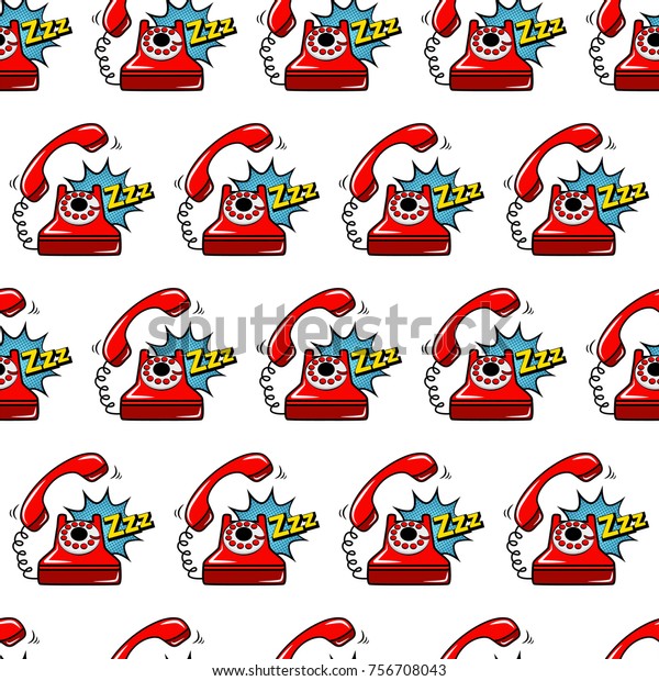 Abstract Seamless Telephone Pattern Girls Boys Stock Vector (Royalty ...