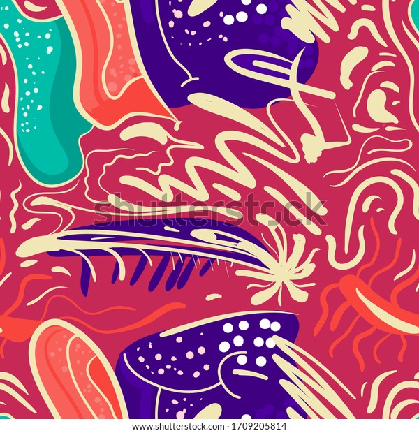 Abstract Seamless Urban Strange Seamless Pattern Stock Vector (Royalty ...