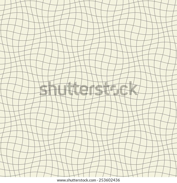 Abstract Seamless Wavy Grid Stock Vector (Royalty Free) 253602436