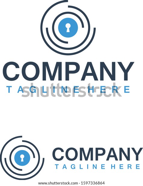 Abstract Security Service Logo Design Stock Vector (Royalty Free ...