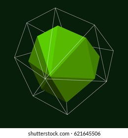Abstract Shape Green Color Stock Vector (Royalty Free) 621645506