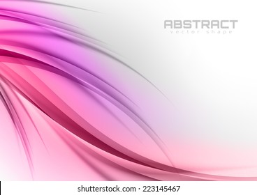 Abstract Shapes Pink Colors Vector Design Stock Vector (Royalty Free ...