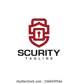 Logotipo de seguridad de la letra: vector de stock (libre de regalías ...