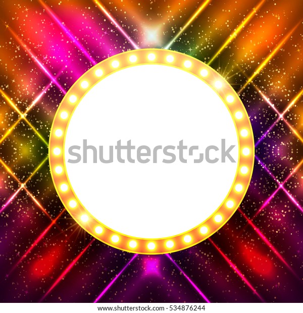 Abstract Shining Retro Light Banner Vector Stock Vector (Royalty Free ...