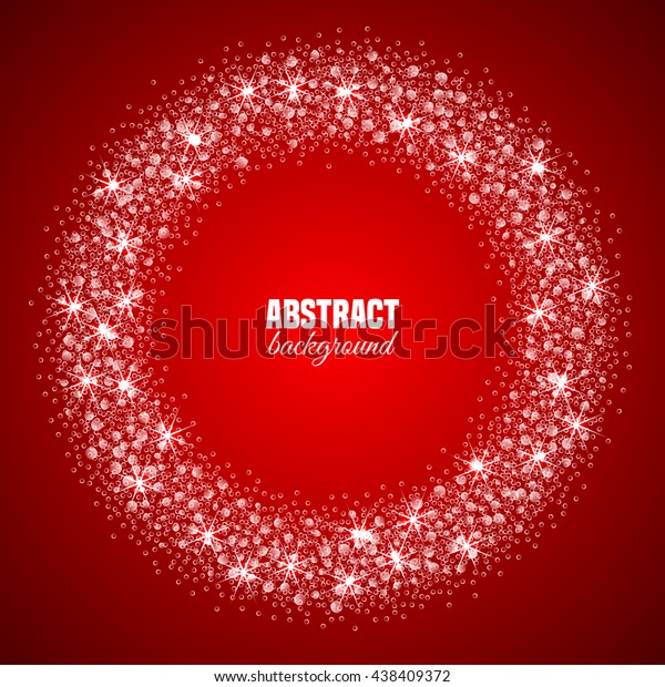 Abstract Shiny Glitter Frame Made Tiny Stock Vector (Royalty Free ...