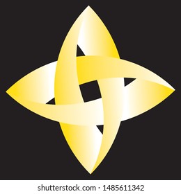 Abstract Shiny Gold Logo Vector Stock Vector (Royalty Free) 1485611342 ...