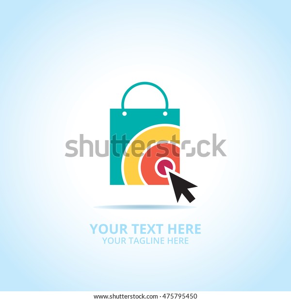 Abstract Shop Logo Design Concept Emblem Stock Vector (Royalty Free ...