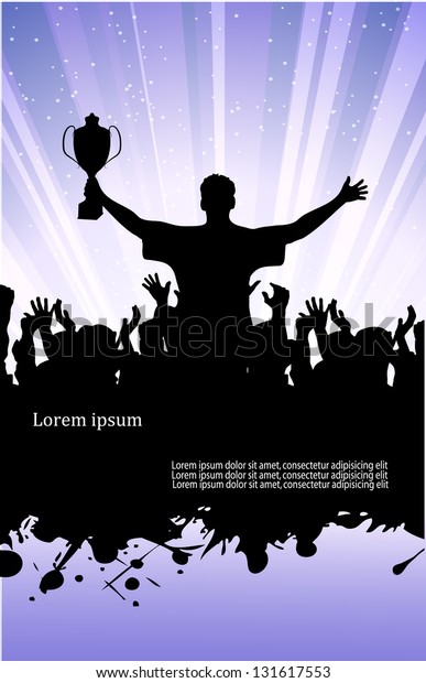 Abstract Silhouette Champion Stock Vector (Royalty Free) 131617553