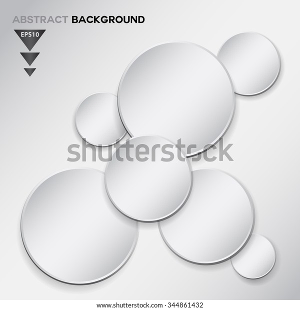 Abstract Silver Geometrical Background Infographics Banner Stock Vector ...