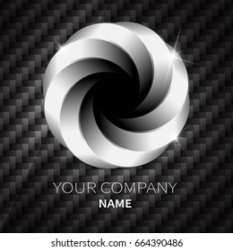 71 Silver Metallic Shape Logo Design Twist Images, Stock Photos ...