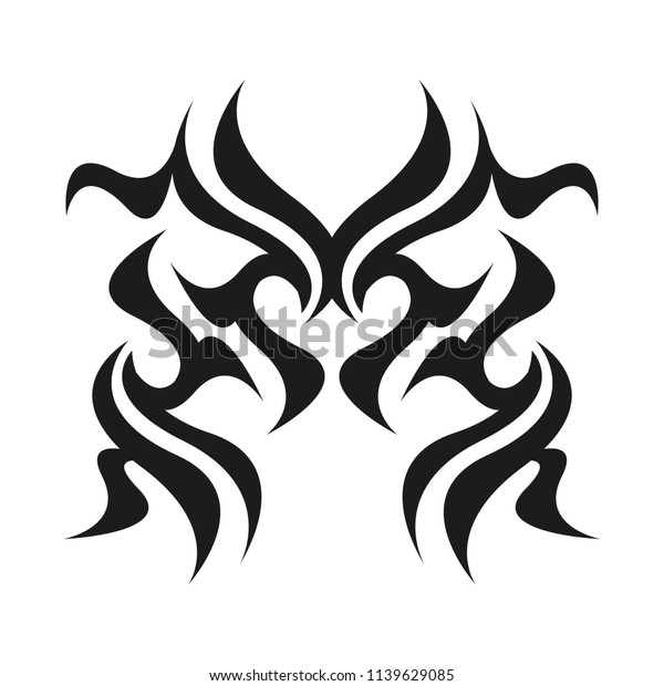 Abstract Simple Tribal Sign Graphic Tattoo Stock Vector (Royalty Free ...