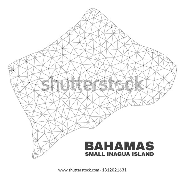 Abstract Small Inagua Island Map Isolated Stock Vector (Royalty Free ...