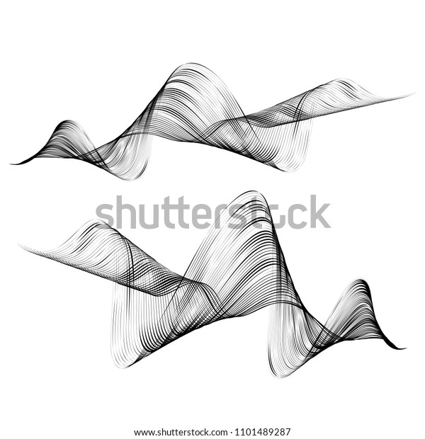 Abstract Smooth Curved Line Design Element Stock Vector (Royalty Free ...