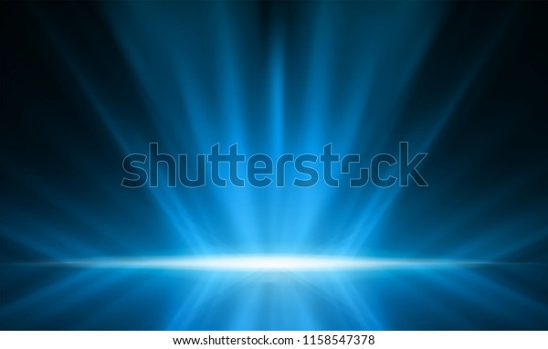 Abstract Smooth Light Blue Perspective Background Stock Vector (Royalty ...