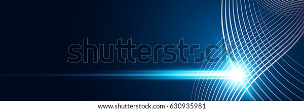 Abstract Smooth Metallic Silver Line Template Stock Vector (Royalty ...