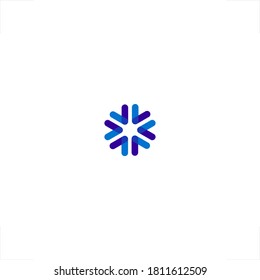 This Flower Shaped Logo Stock Vector (Royalty Free) 1519909607 ...