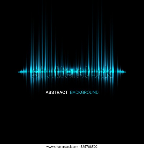 Abstract Sound Wave Background Blue Light Stock Vector (Royalty Free ...
