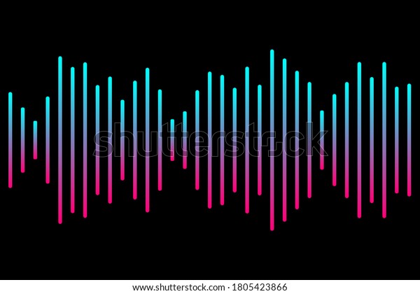 Abstract Sound Wave Stripe Lines Colourful Stock Vector (Royalty Free ...