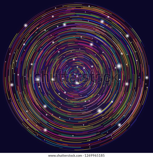 Abstract Space Background Colorful Lines Stock Vector (Royalty Free ...