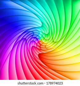 Abstract Spectrum Background Curved Overlapping Layers Stock Vector ...