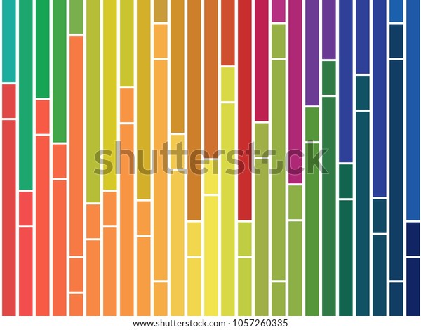 Abstract Spectrum Color Straight Lines Full Stock Vector (Royalty Free ...