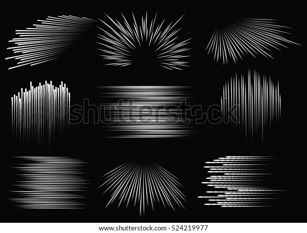 Abstract Speed Line Patterns Vector Action Stock Vector (Royalty Free ...