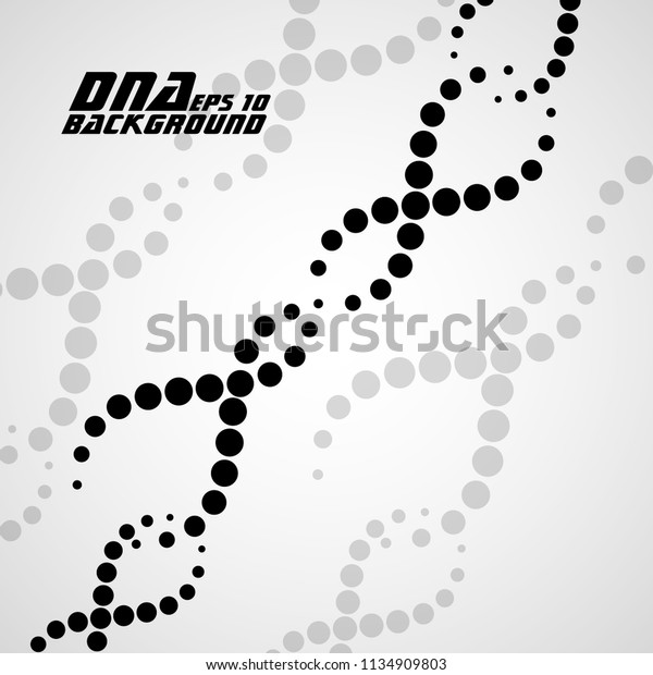 Abstract Spiral Dna Stylish Molecule Background Stock Vector (Royalty ...