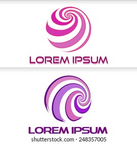 Abstract Spiral Logo Design Stock Vector (Royalty Free) 248357005 ...