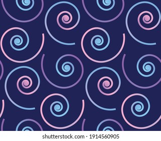 Abstract Spiral Pattern On Blue Background Stock Vector (Royalty Free ...