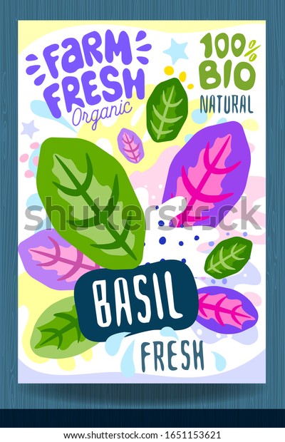 Abstract Splash Food Label Template Colorful Stock Vector (Royalty Free ...
