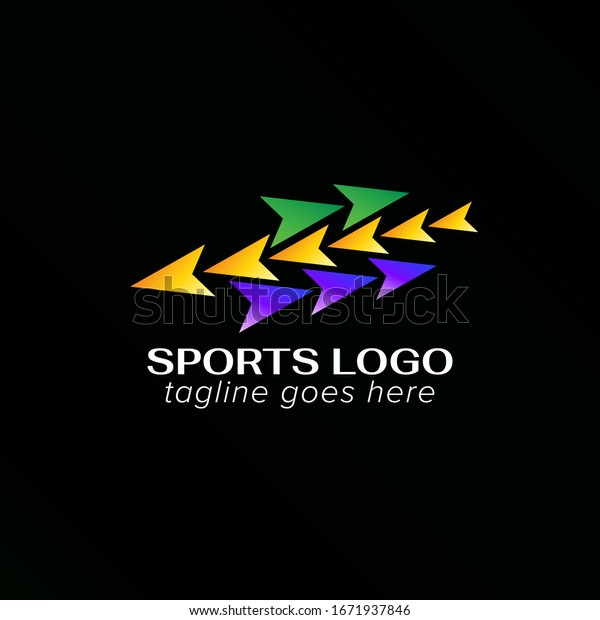 Abstract Sport Logo Template Your Product Stock Vector (Royalty Free ...